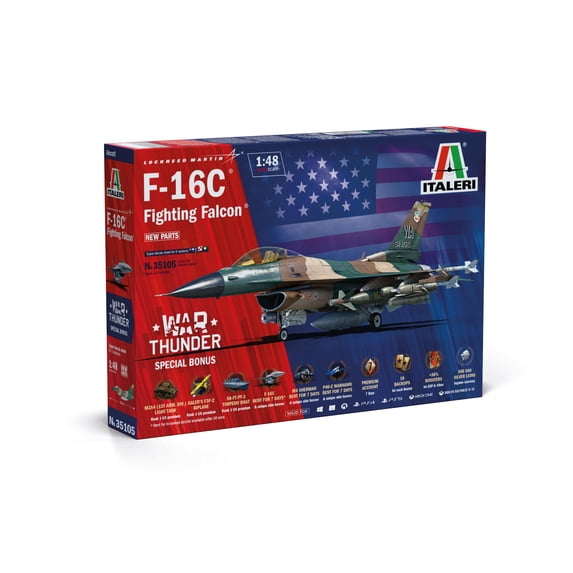 ITALERI 35105 F-16C Fighting Falcon - War Thunder, model kit ...
