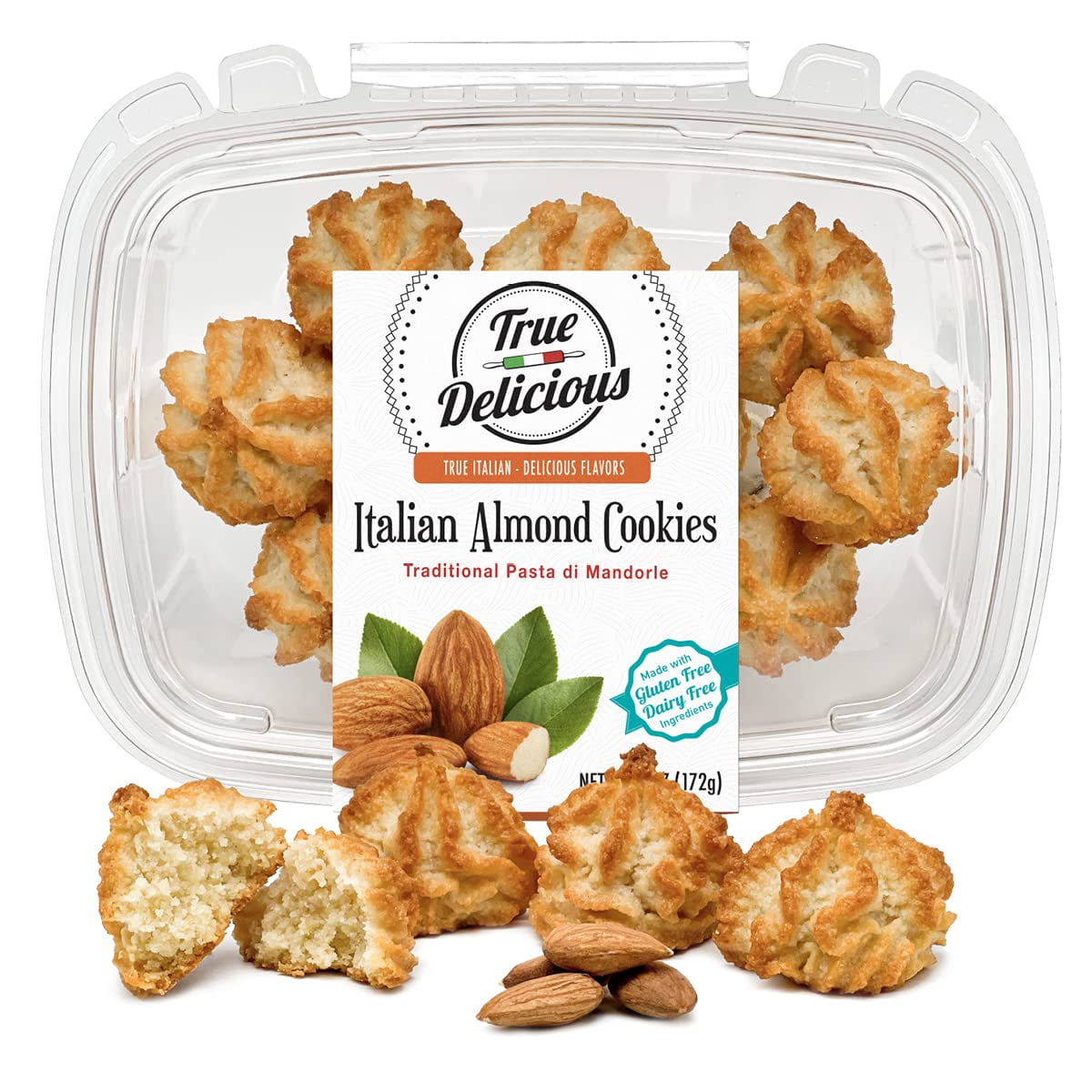 ITALIAN ALMOND COOKIES, Gluten Free Ingredients, Almond Paste Soft ...