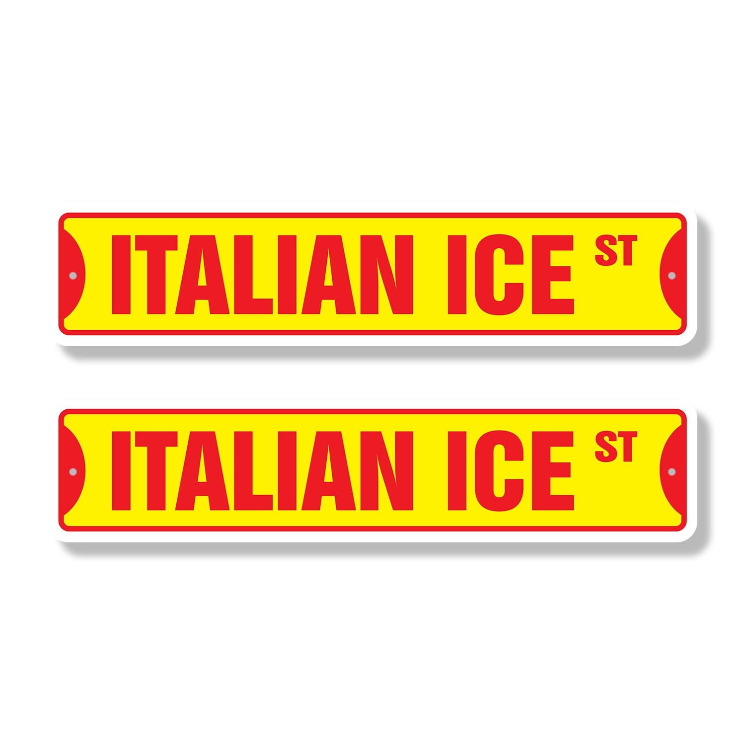 ITALIAN ICE Classic Street Sign (2 Pack) store shaved icee snow cone ...