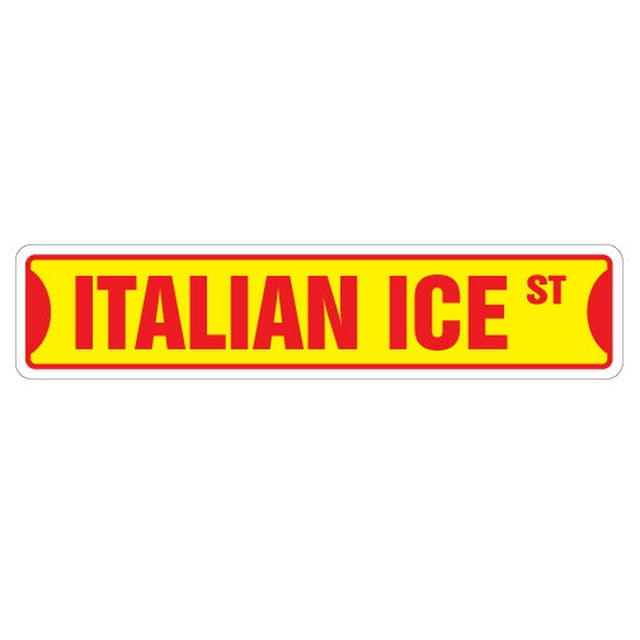 ITALIAN ICE Street Sign store shaved icee snow cone | Indoor/Outdoor ...