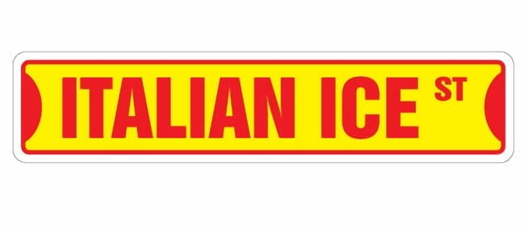ITALIAN ICE Street Sign store shaved icee snow cone | Indoor/Outdoor ...