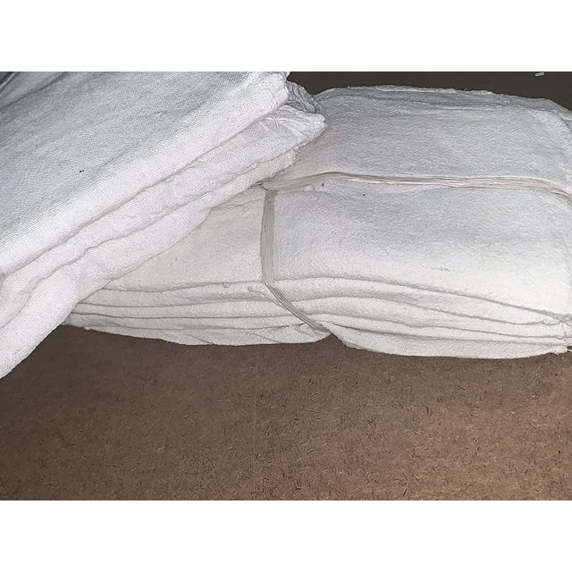 ITC 500 White Shop Towels/Mechanics Rags/Shop Rag/Oil Change Rag Grade ...