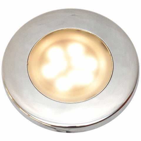 ITC Marine Boat Overhead Cabin Light 69290-CH-3K | Round White Chrome ...