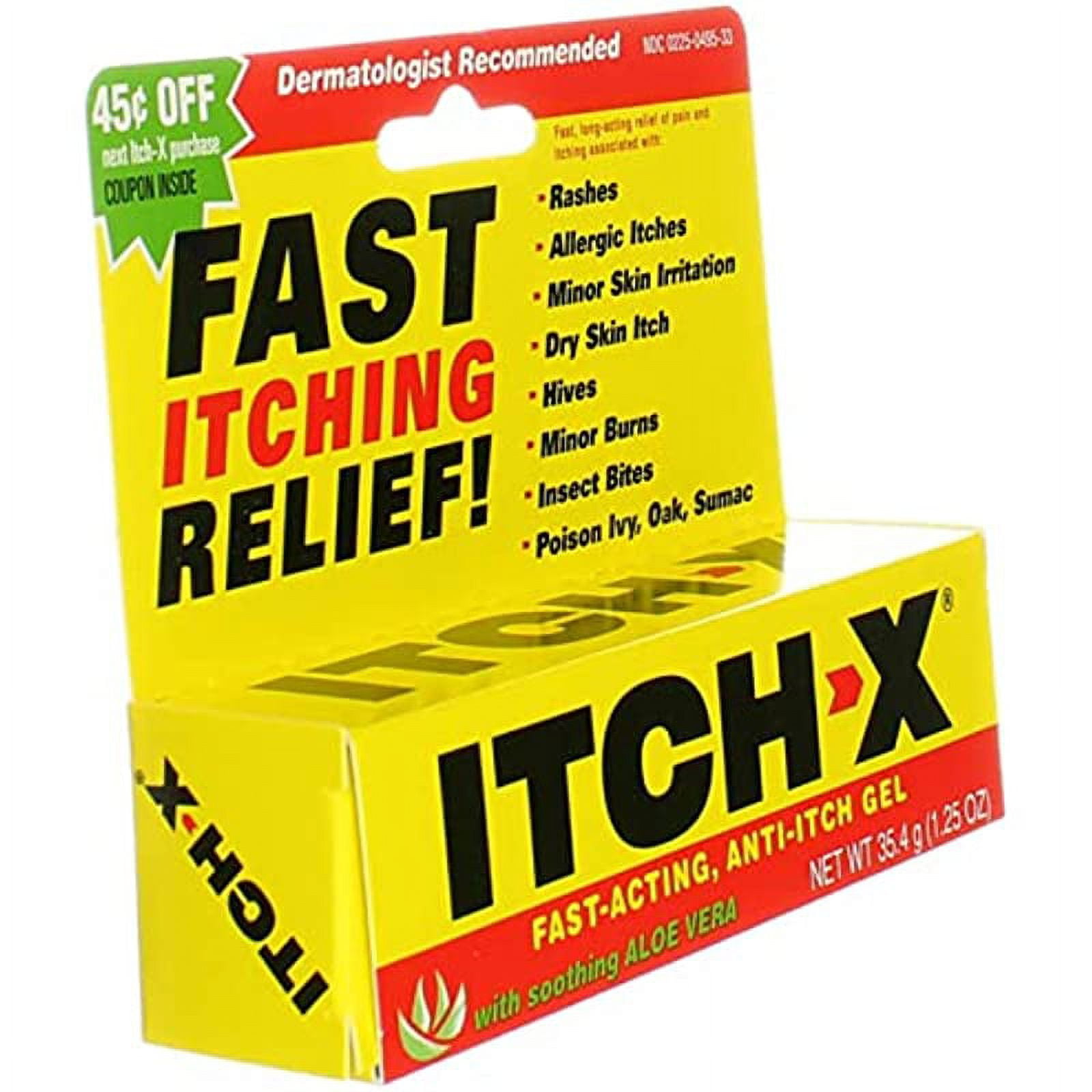 ITCH-X Anti-Itch Gel 1.25 oz (Pack of 2) - Walmart.com