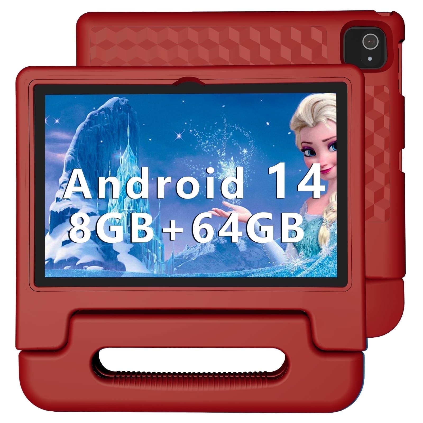 ITDULCET Kids Tablet 10 inch Android 14, 8GB RAM, 64GB ROM, Family Link ...