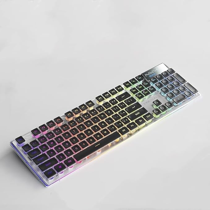 V3 PRO Wireless & Wired Keyboard with Display Screen ,BT5.0/2.4G/USB-C ...
