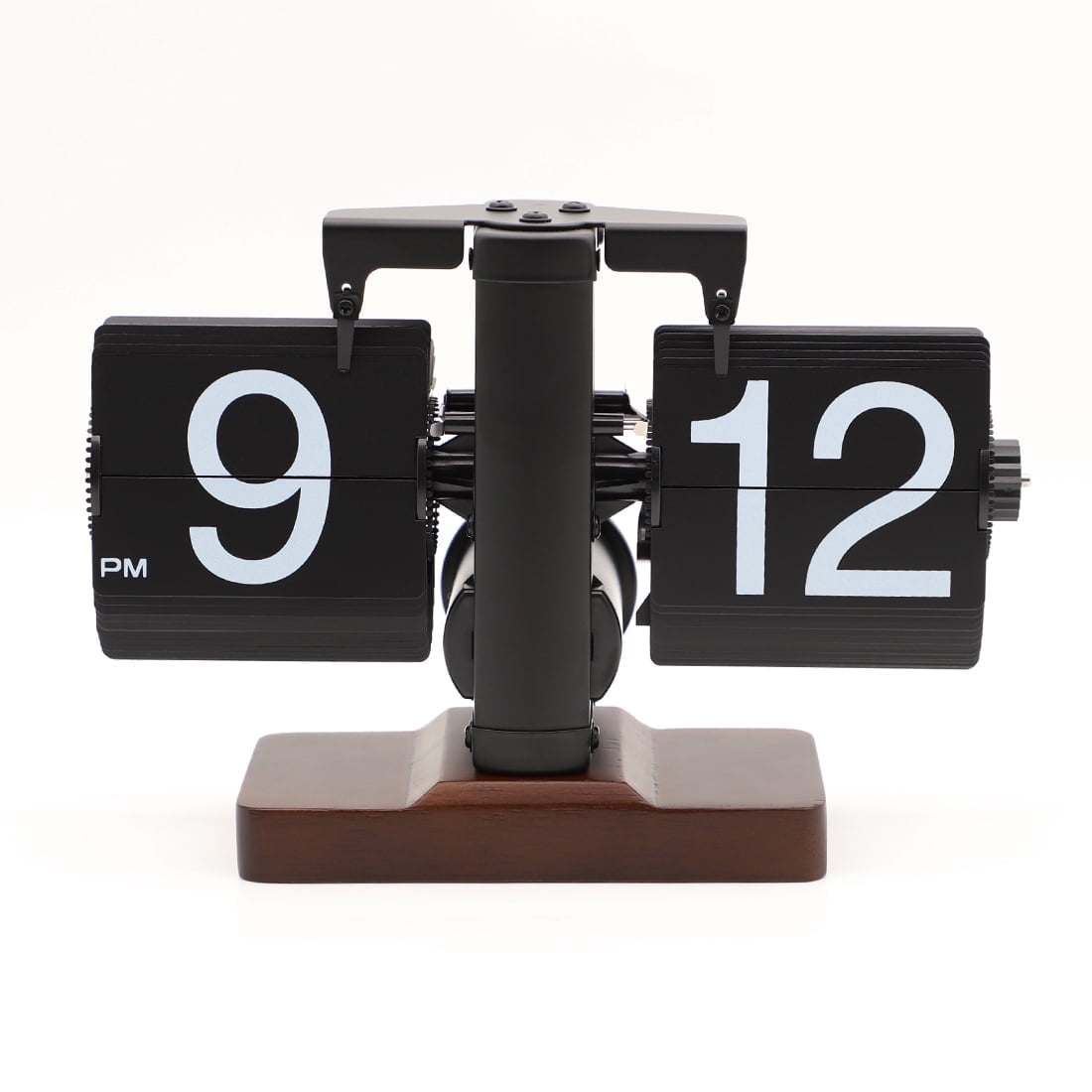 ITIGOITIE Retro Digital Flip Desk Clock, Vintage & Silent, Walnut Wood ...