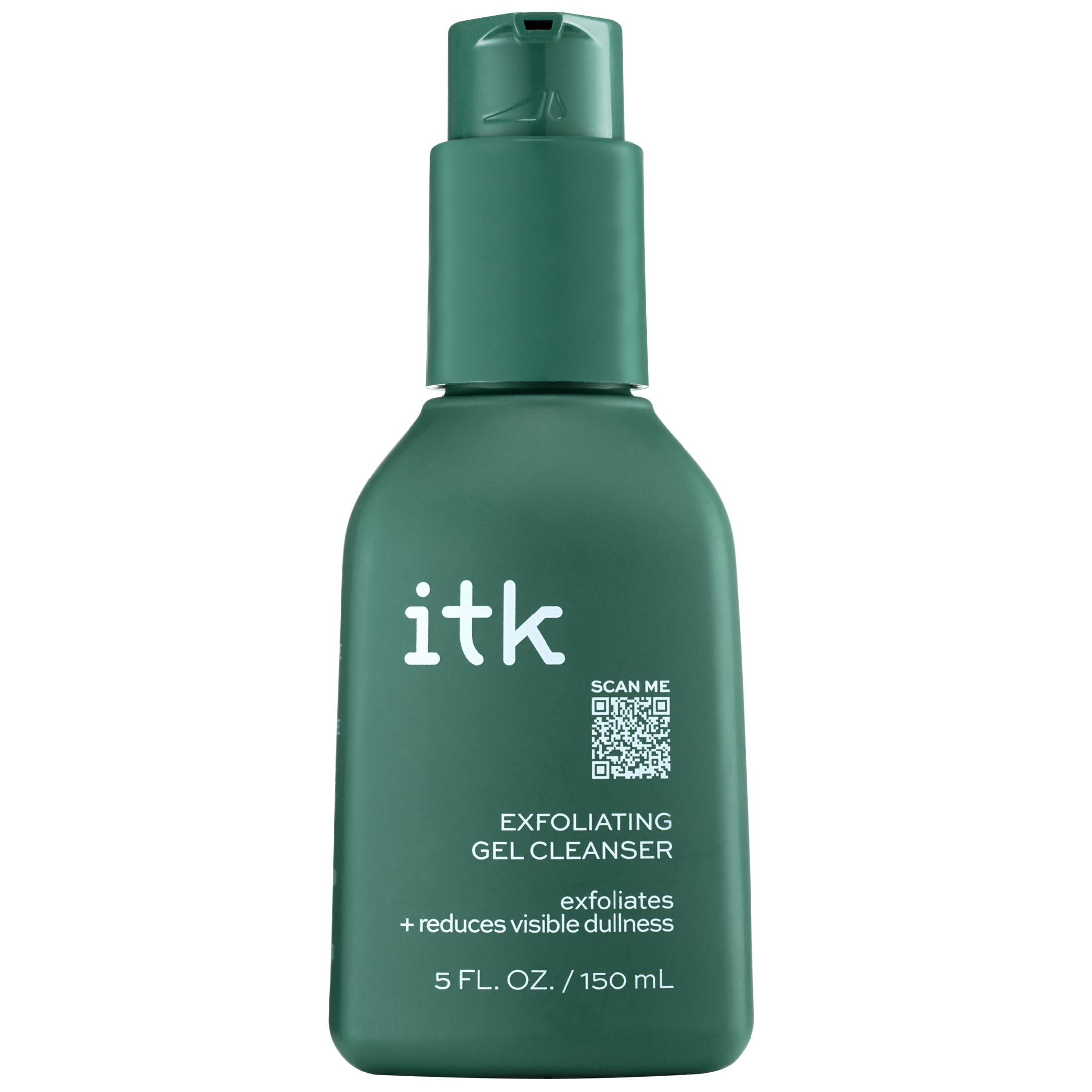 ITK Exfoliating Facial Gel TMA2 Cleanser - Face Wash to Smooth Skin ...