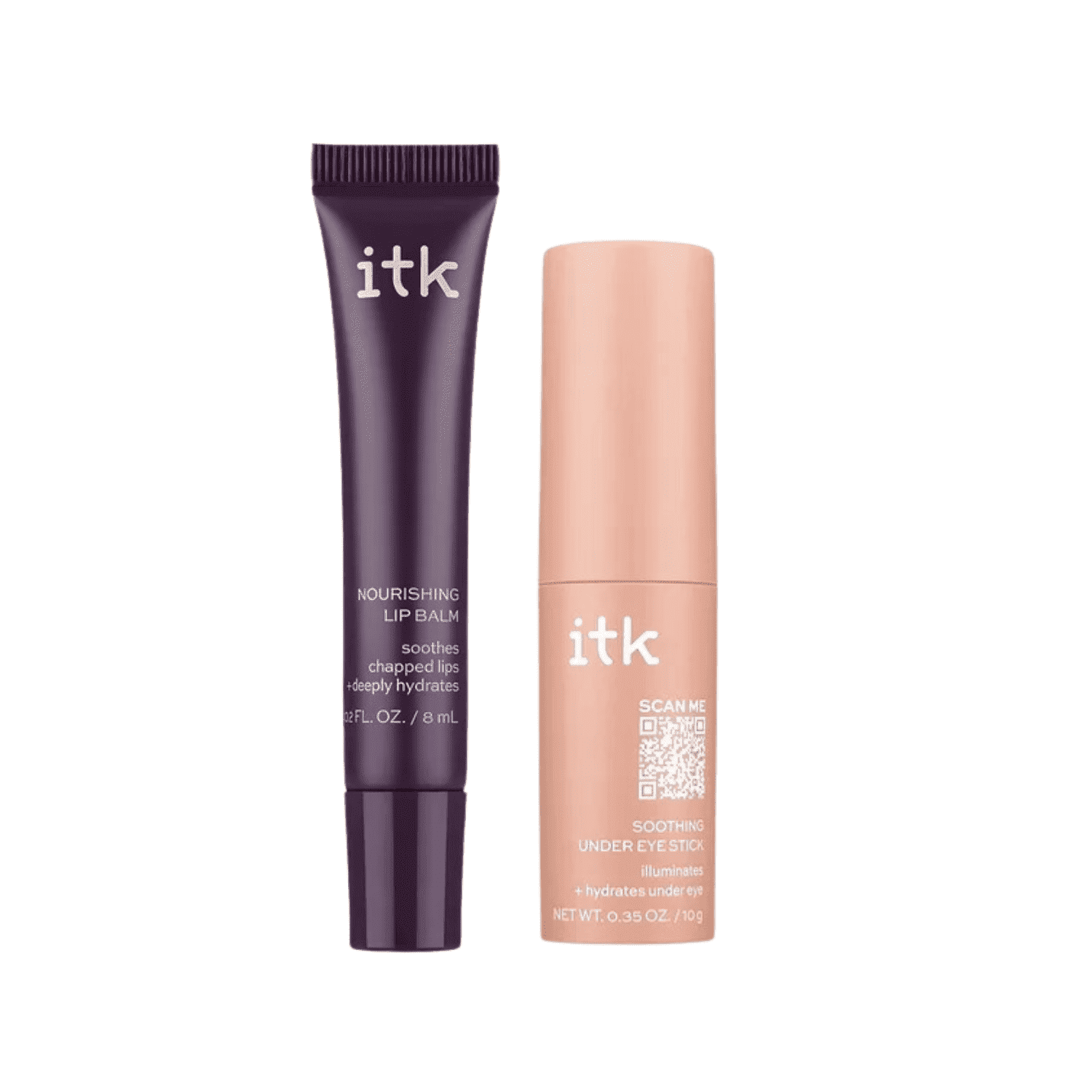 ITK Hydrating Lip Treatment + Cooling Under Eye Stick Variety Pack ...