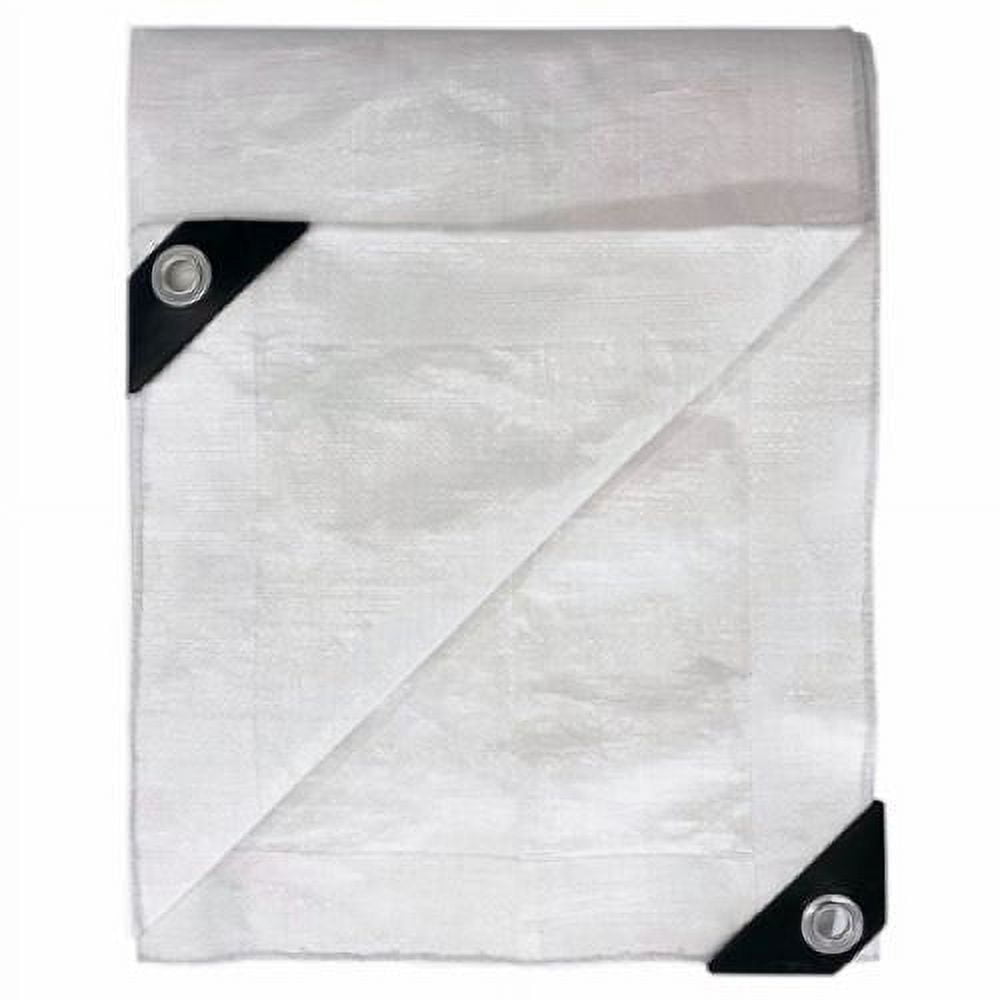 ITM HD-GT-FR-1220 12' ft x 20' ft White Heavy Duty Fire Resistant Tarp ...