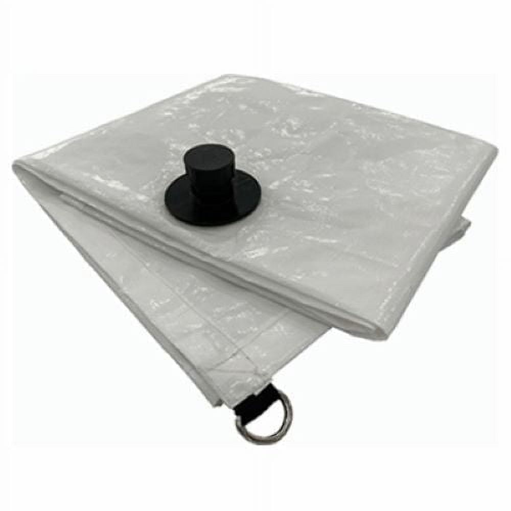 ITM HD-LT-WW-0505 5' ft x 5' ft White Emergency Roof Leak Diverter Tarp ...