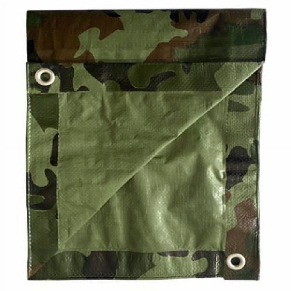 ITM MD-GT-CG-0810 8' Foot x 10' Foot Poly Camouflage Storage Tarp Cover ...