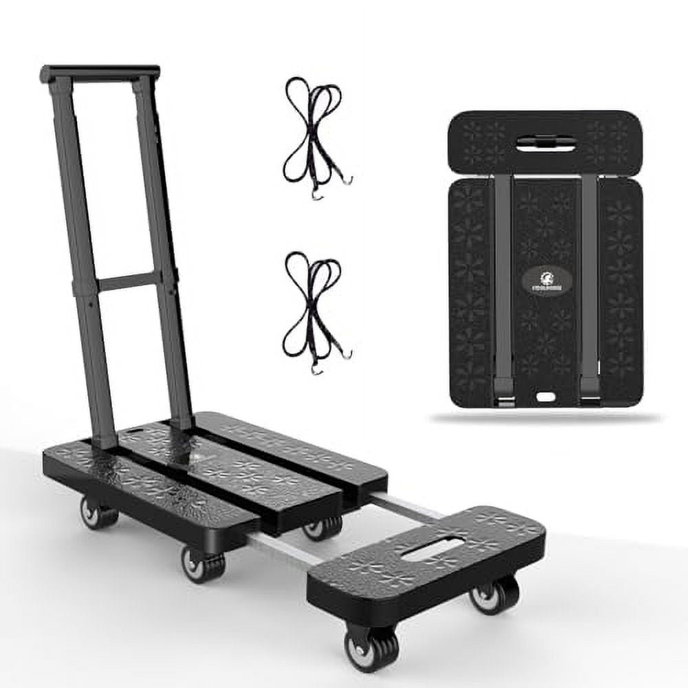 ITOOLHORSE Folding Hand Truck,500lbs Heavy Duty Utility Dolly,Luggage ...