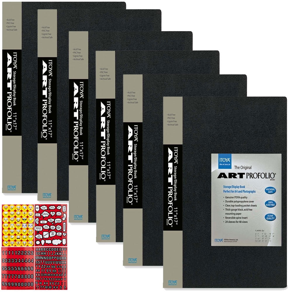 ITOYA Art Profolio Original 11 x 17 Storage Display Photo Album, 24 ...