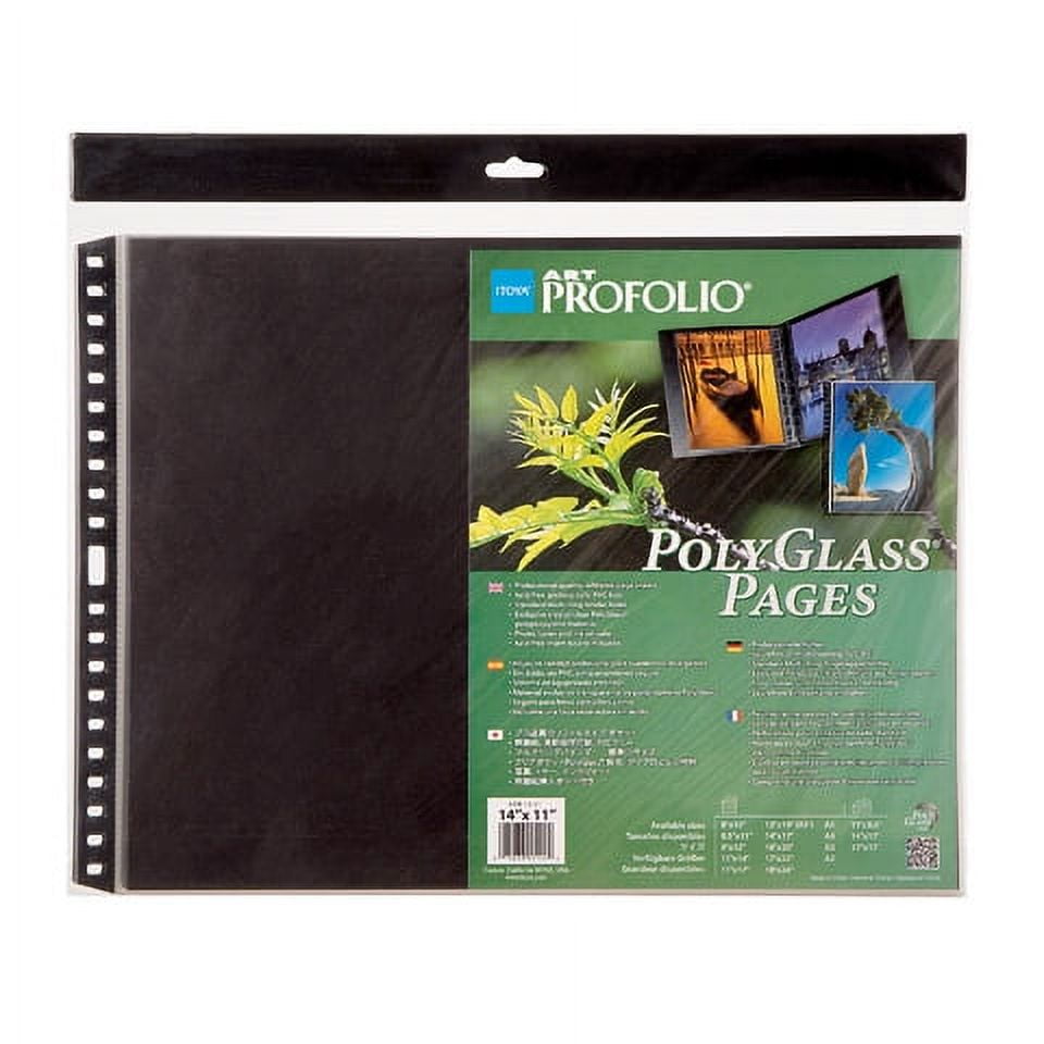 ITOYA Art Profolio PolyGlass Refill Pages - 14 in x 11 in - Walmart.com