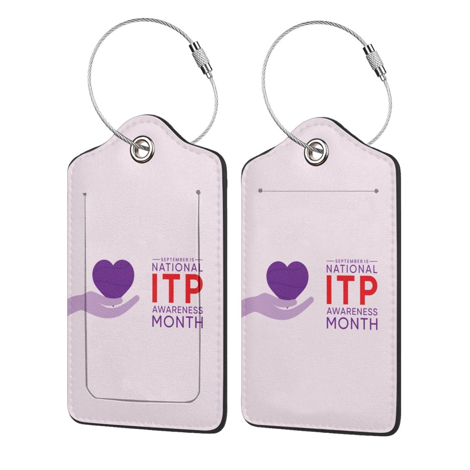 ITP Awareness Month Luggage Tags for Suitcase Tags Identifiers with ...