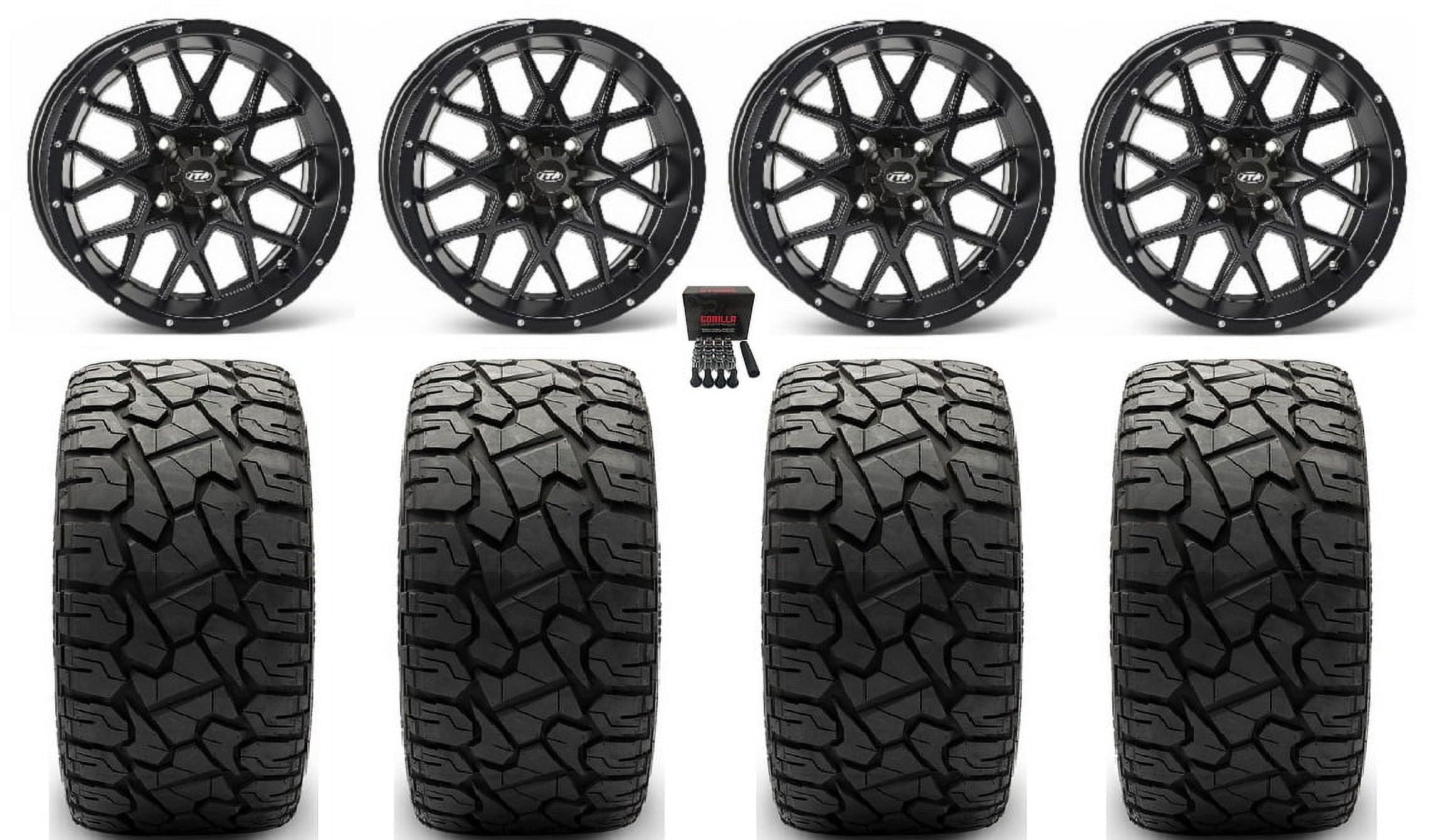 ITP Hurricane 14" Wheels Black 23" X Comp X/T Tires Polaris RZR 170 ...