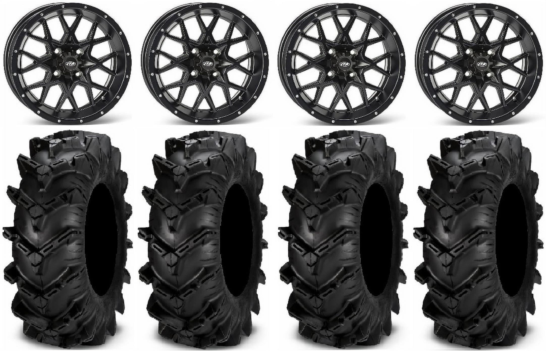 ITP Hurricane 14" Wheels Black 30" Cryptid Tires Yamaha Viking ...
