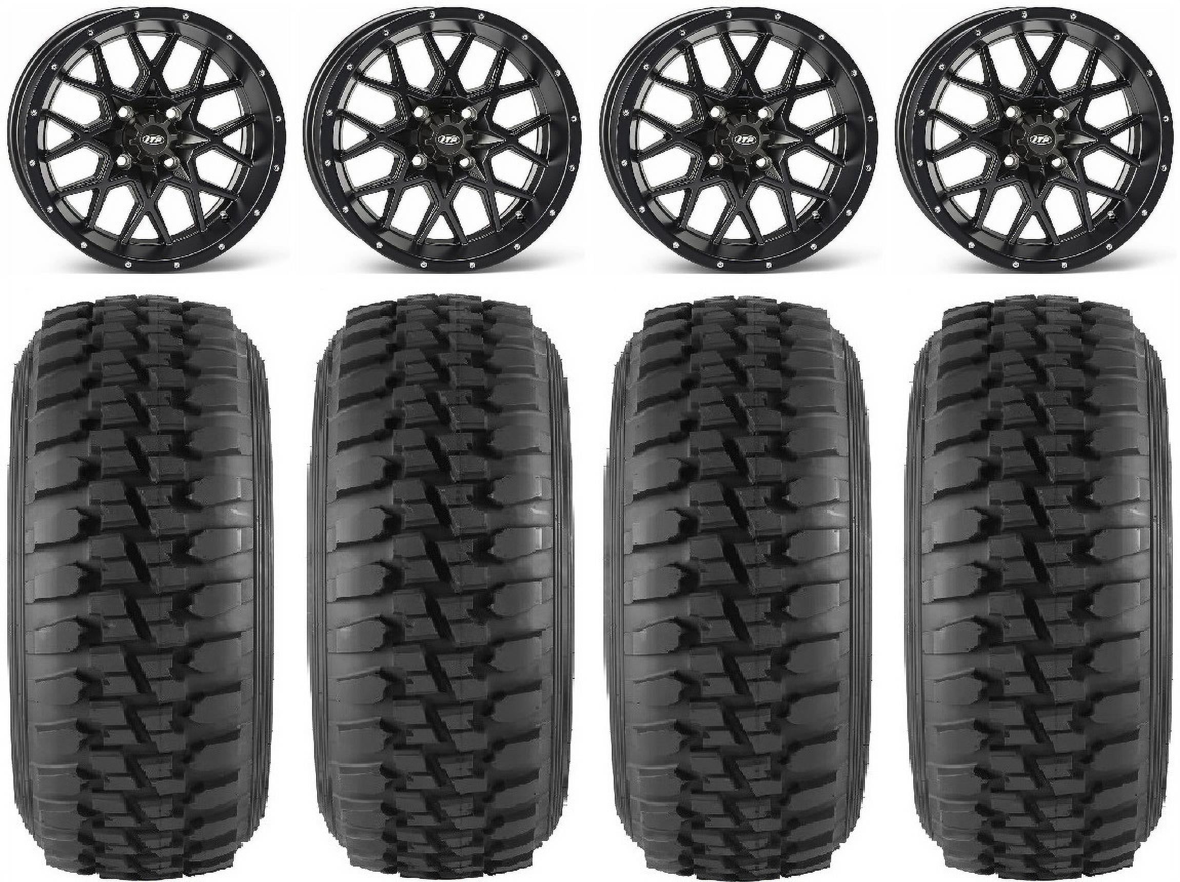 ITP Hurricane 14" Wheels Black 30" Desert Series Tires Yamaha Viking ...