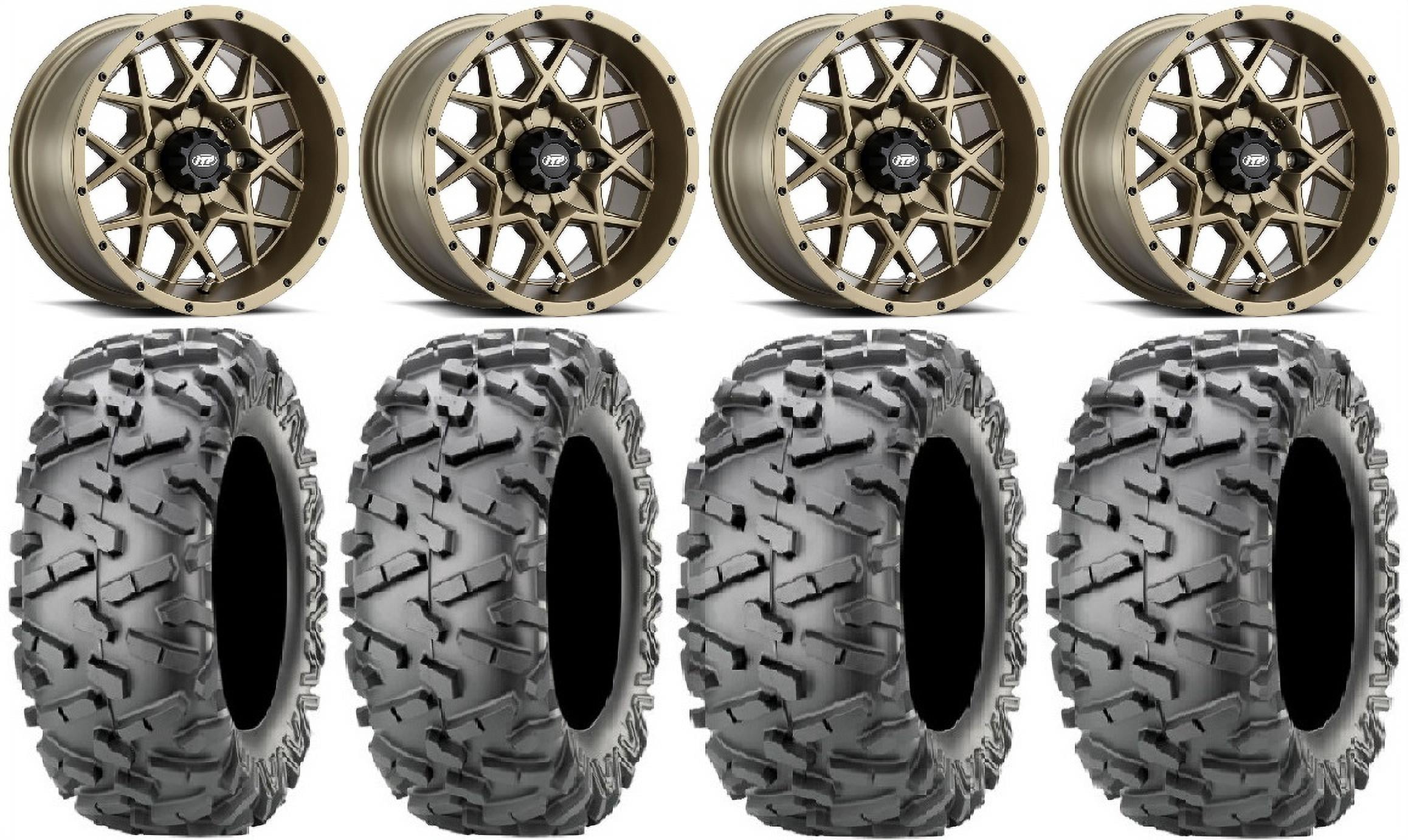 ITP Hurricane 14" Wheels Bronze 27" BigHorn 2.0 Tires Yamaha Viking ...