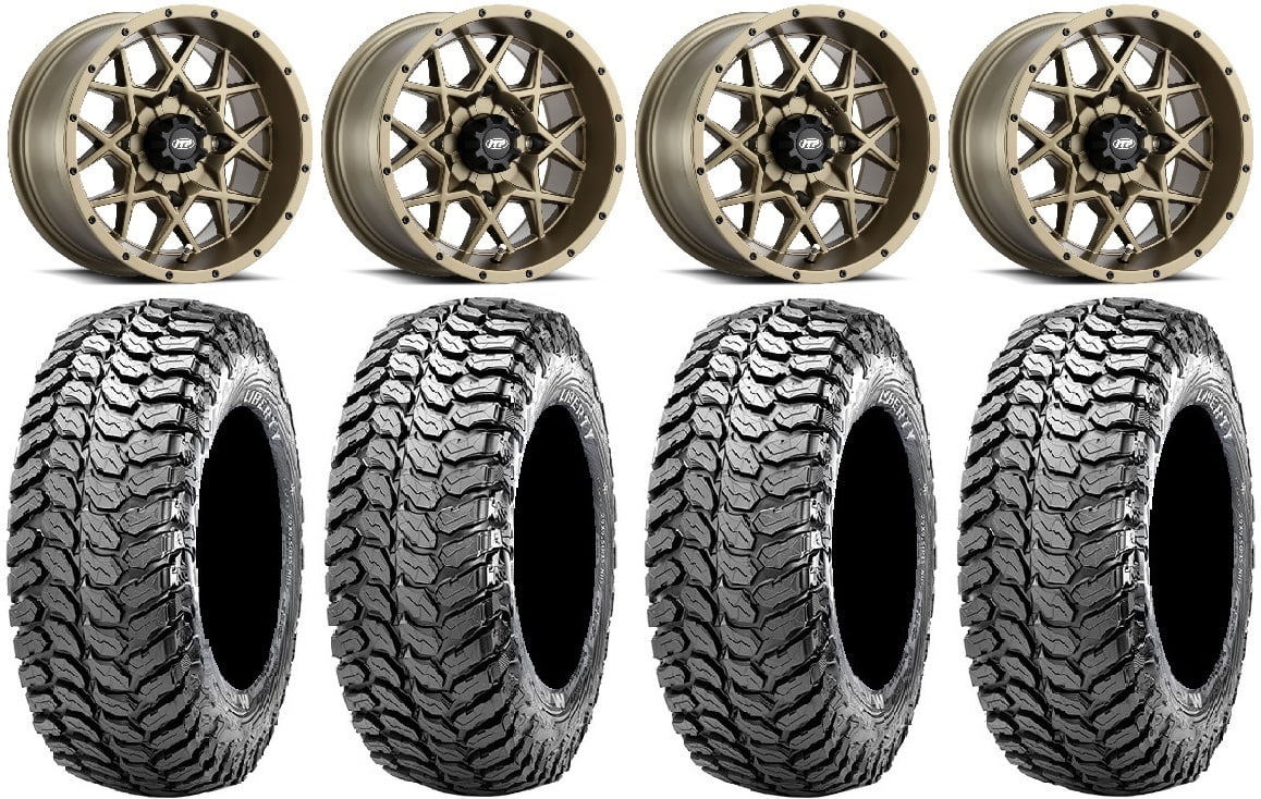 ITP Hurricane 14" Wheels Bronze 28" Liberty Tires Yamaha Viking ...