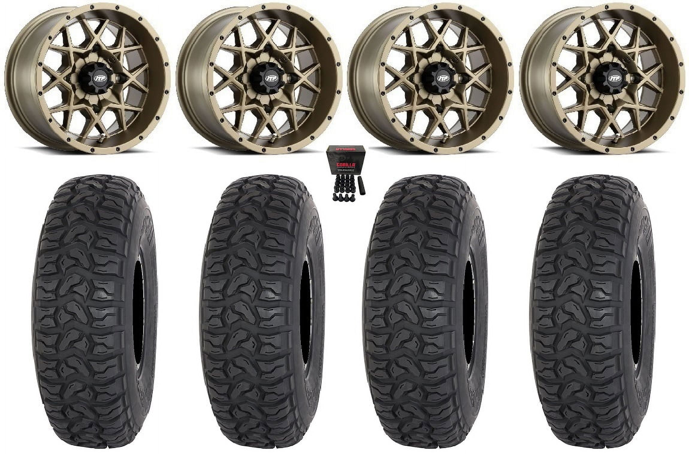 ITP Hurricane 14" Wheels Bronze 30" Chicane LT Tires Can-Am Maverick X3 ...