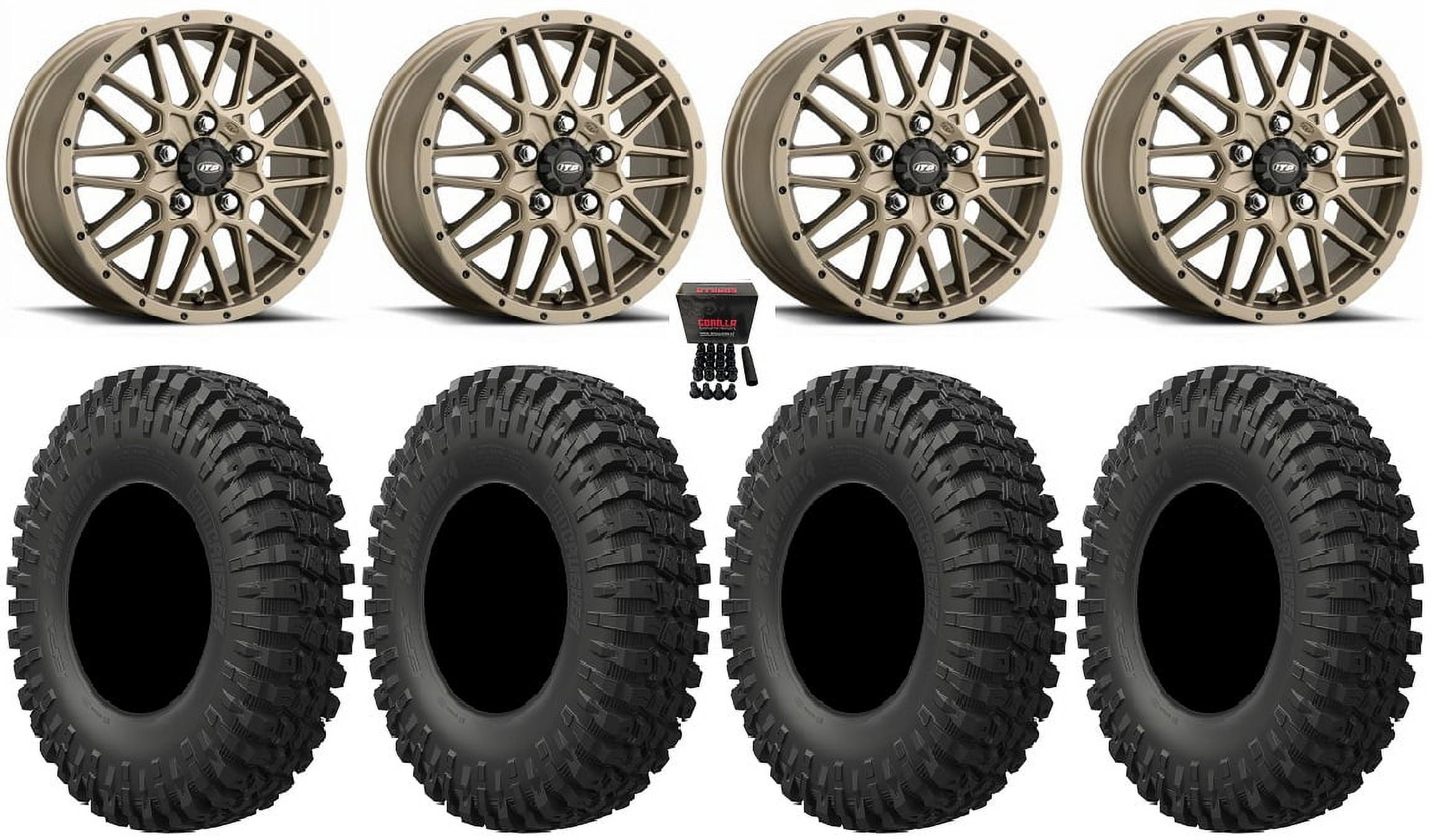 ITP Hurricane 14" Wheels Bronze 32" MotoCrusher Tires Yamaha Viking ...