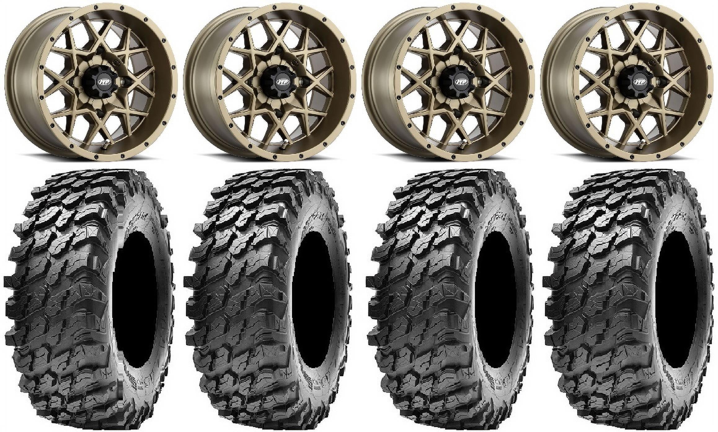 ITP Hurricane 14" Wheels Bronze 32" Rampage Tires Yamaha Viking ...