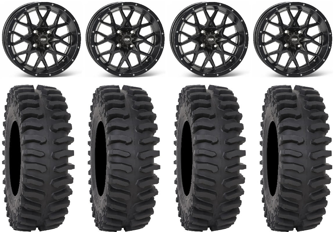 ITP Hurricane 15" Wheels Black 35" XT400 Tires Can-Am Maverick X3 ...