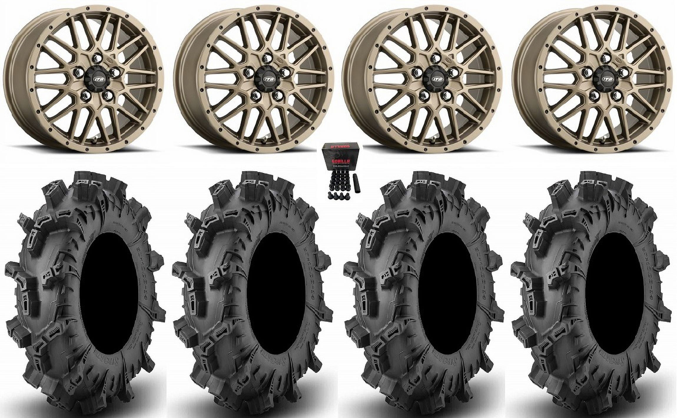 ITP Hurricane 15" Wheels Br 32" Terminator Max Tires Polaris RZR Turbo ...