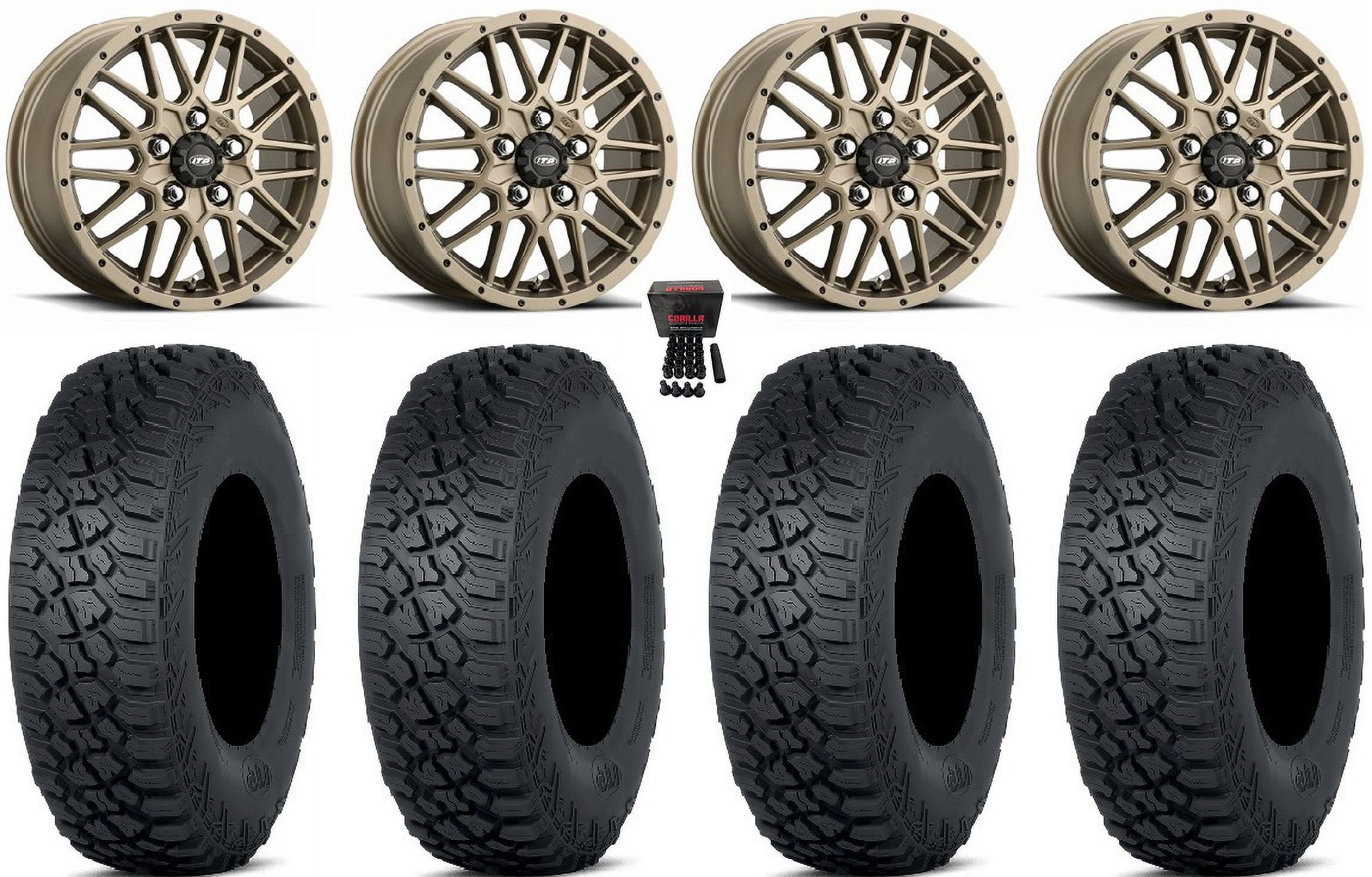 ITP Hurricane 15" Wheels Br 33" Tenacity XNR Tires Polaris RZR Turbo R ...