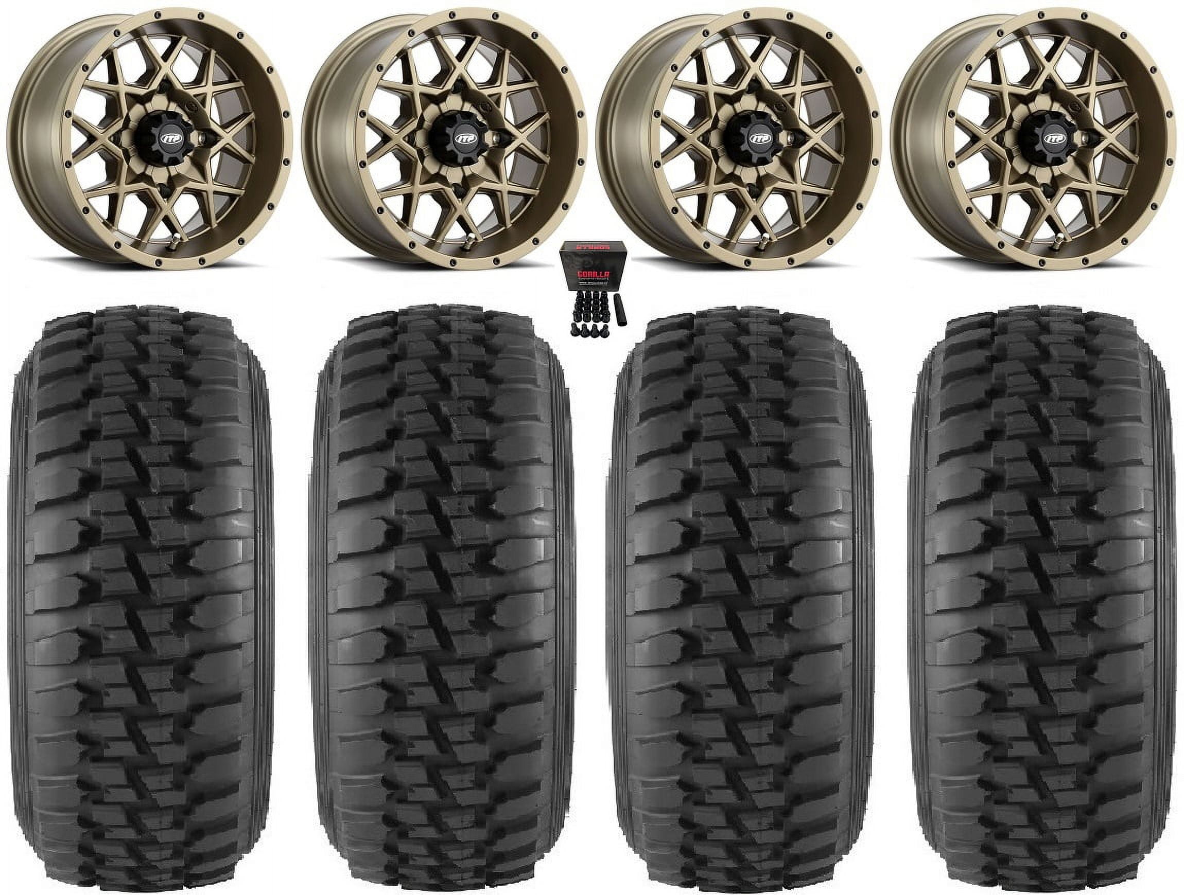 ITP Hurricane 15" Wheels Bronze 32" Desert Series Tires Can-Am Maverick ...