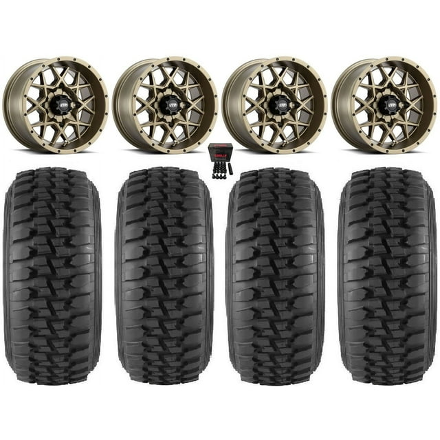 ITP Hurricane 15" Wheels Bronze 32" Desert Series Tires Can-Am Maverick ...