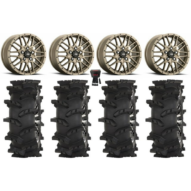 ITP Hurricane 15" Wheels Bronze 32" Outlaw Max Tires Polaris RZR Turbo ...