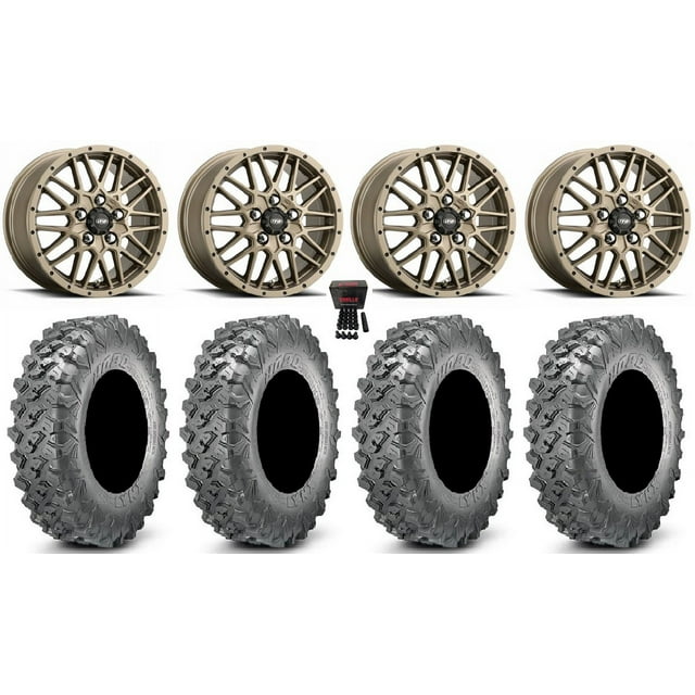 ITP Hurricane 15" Wheels Bronze 35" Lynx SXS Tires Polaris RZR Turbo R ...