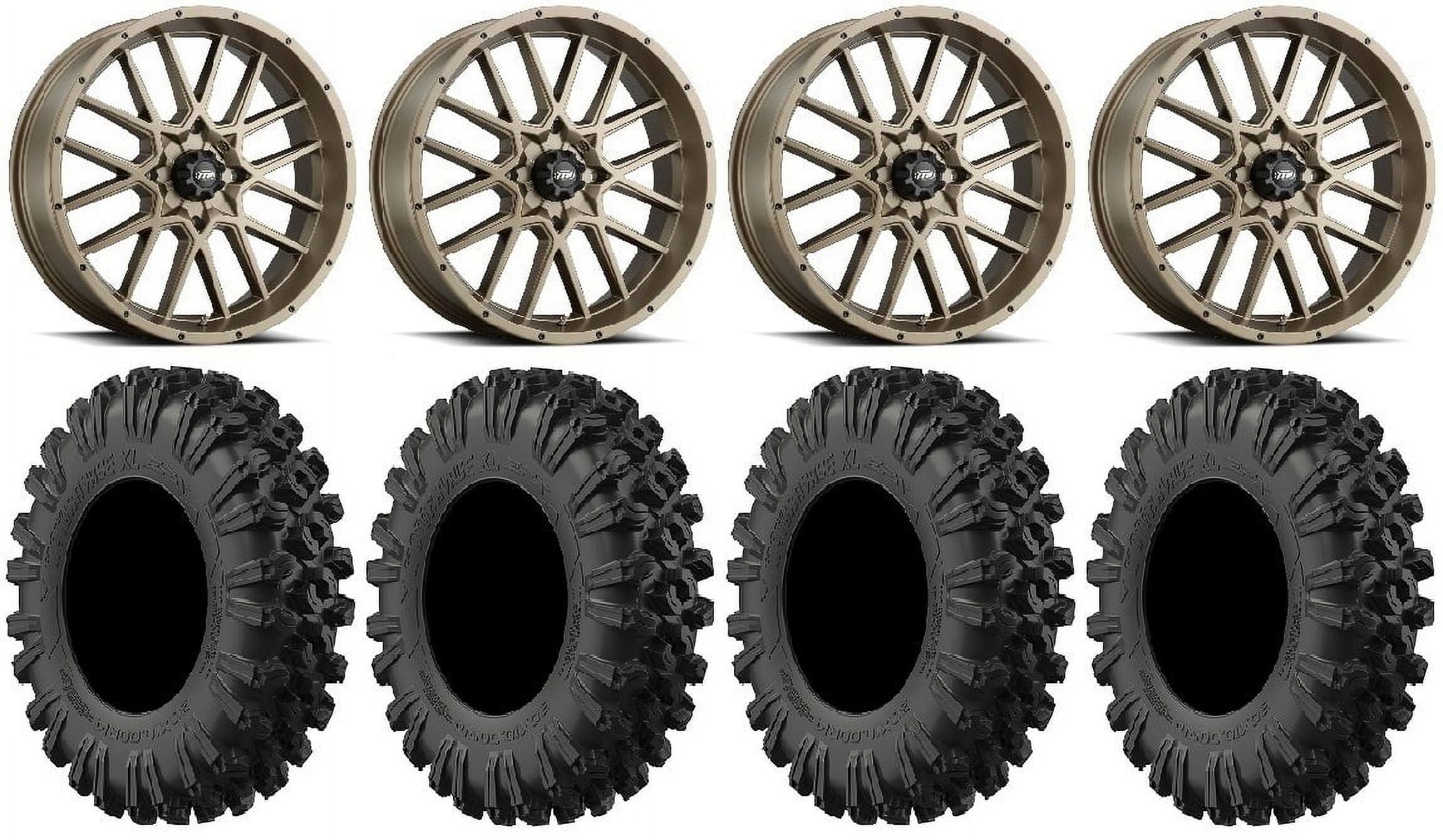 ITP Hurricane 18" Wheels Bronze 40" MotoRavage XL Tires Sportsman RZR ...