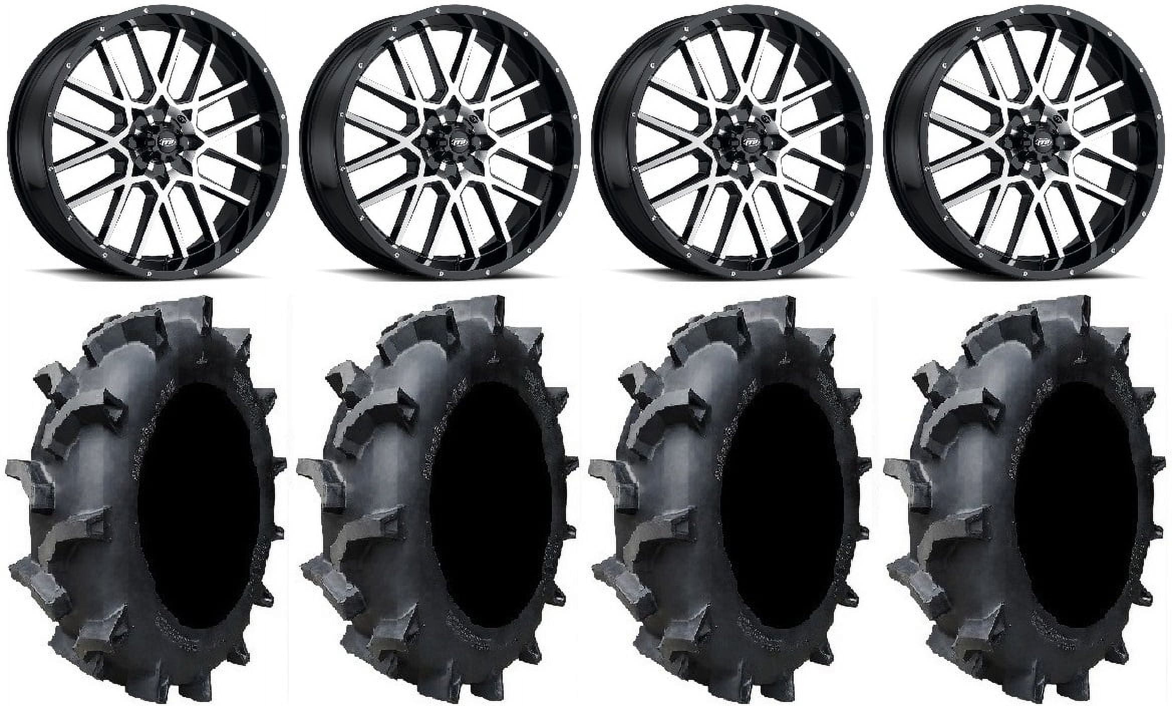 ITP Hurricane 18" Wheels Machined 35" Interforce 628 Tires Can-Am ...