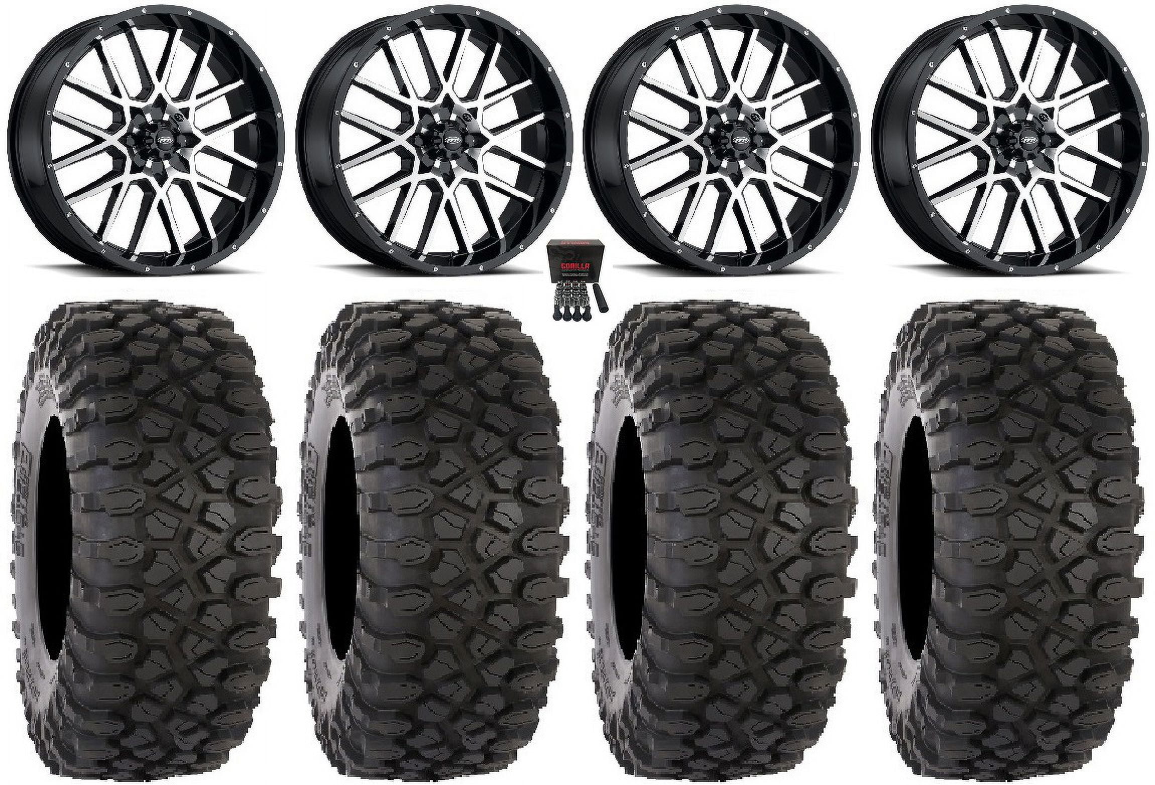 ITP Hurricane 18" Wheels Machined 35" XC450 Tires Sportsman RZR Ranger ...