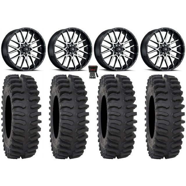 ITP Hurricane 18" Wheels Machined 35" XT400 Tires Can-Am Maverick X3 ...