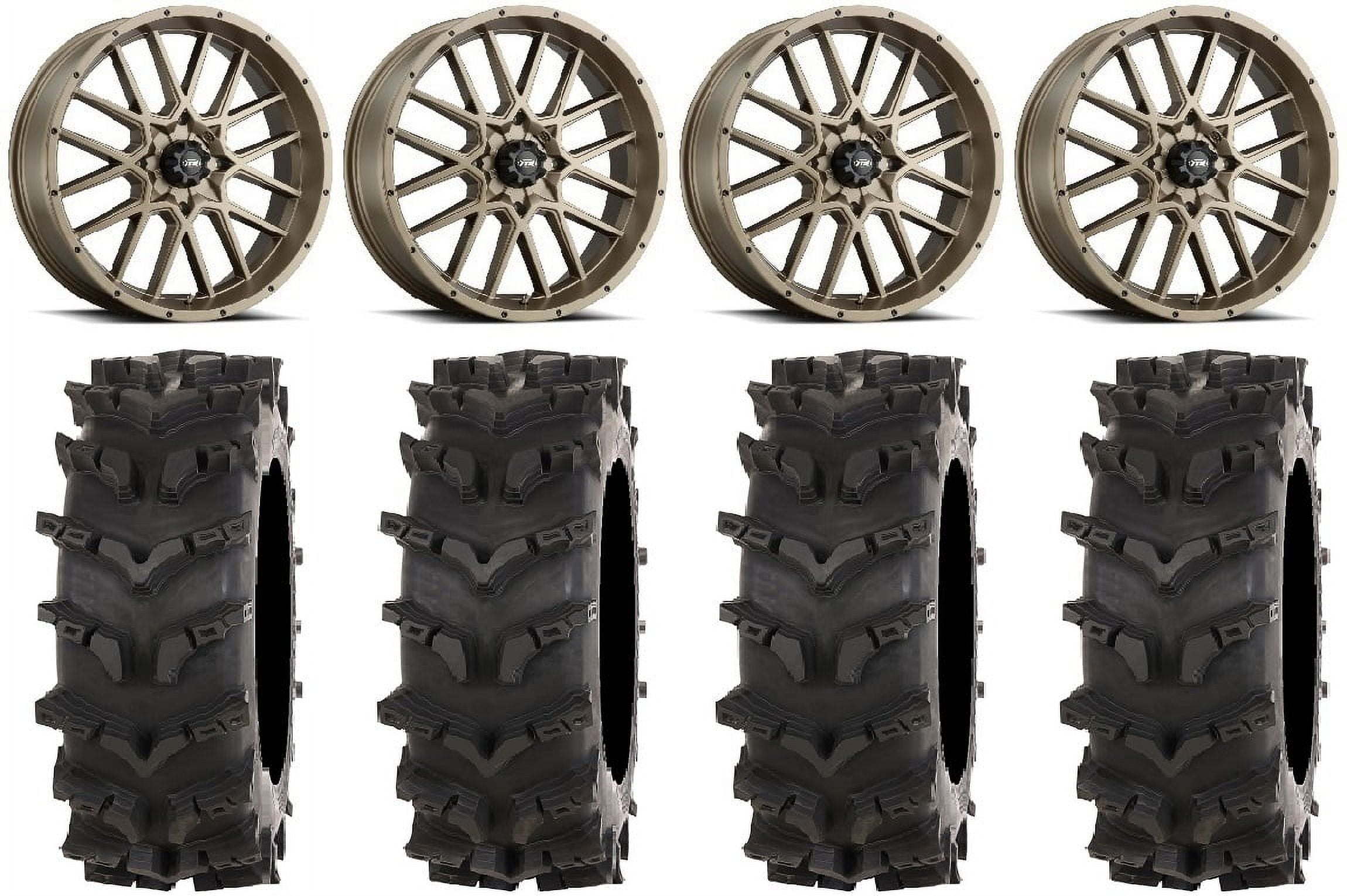 ITP Hurricane 20" Wheels Bronze 35" Out&Back Max'd Tires Can-Am ...