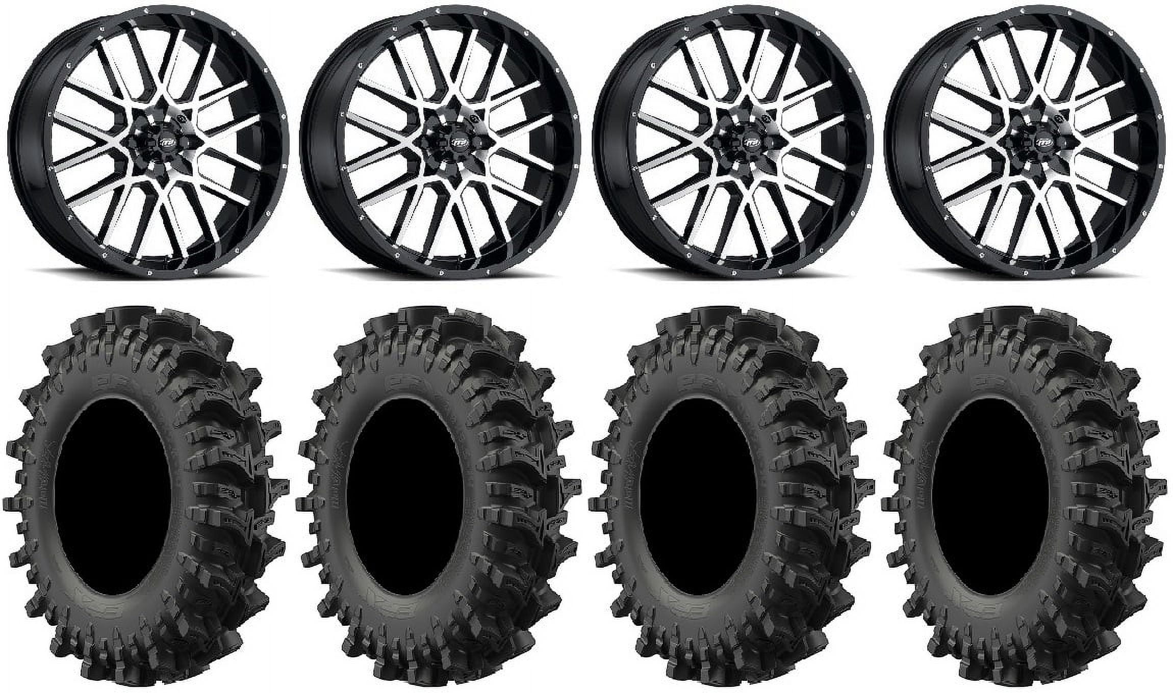 ITP Hurricane 20" Wheels Machined 33" MotoSlayer Tires Can-Am Maverick ...
