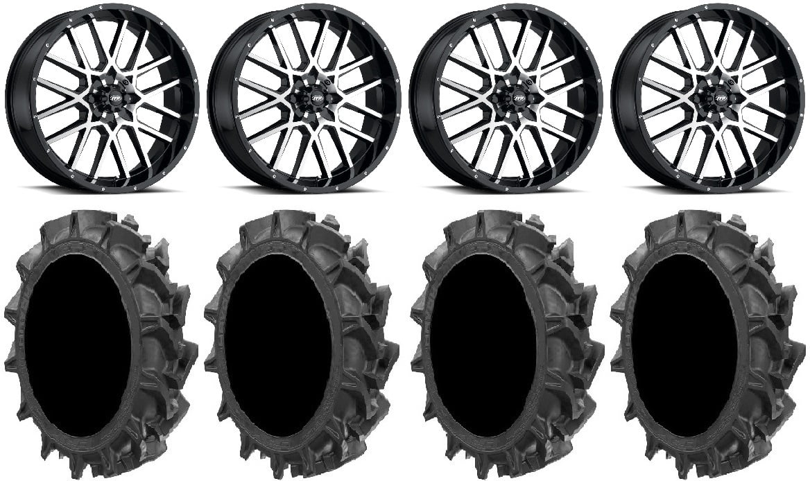 ITP Hurricane 20" Wheels Machined 35" MotoHavok Tires Can-Am Commander ...
