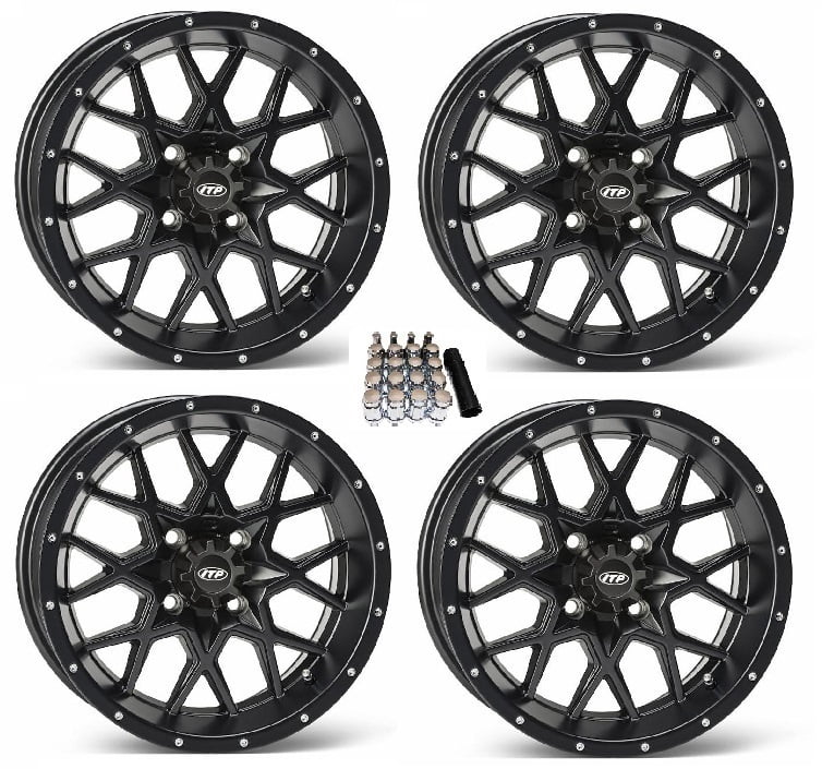 ITP Hurricane UTV Wheels/Rims Matte Black 16" Can-Am Maverick X3 ...