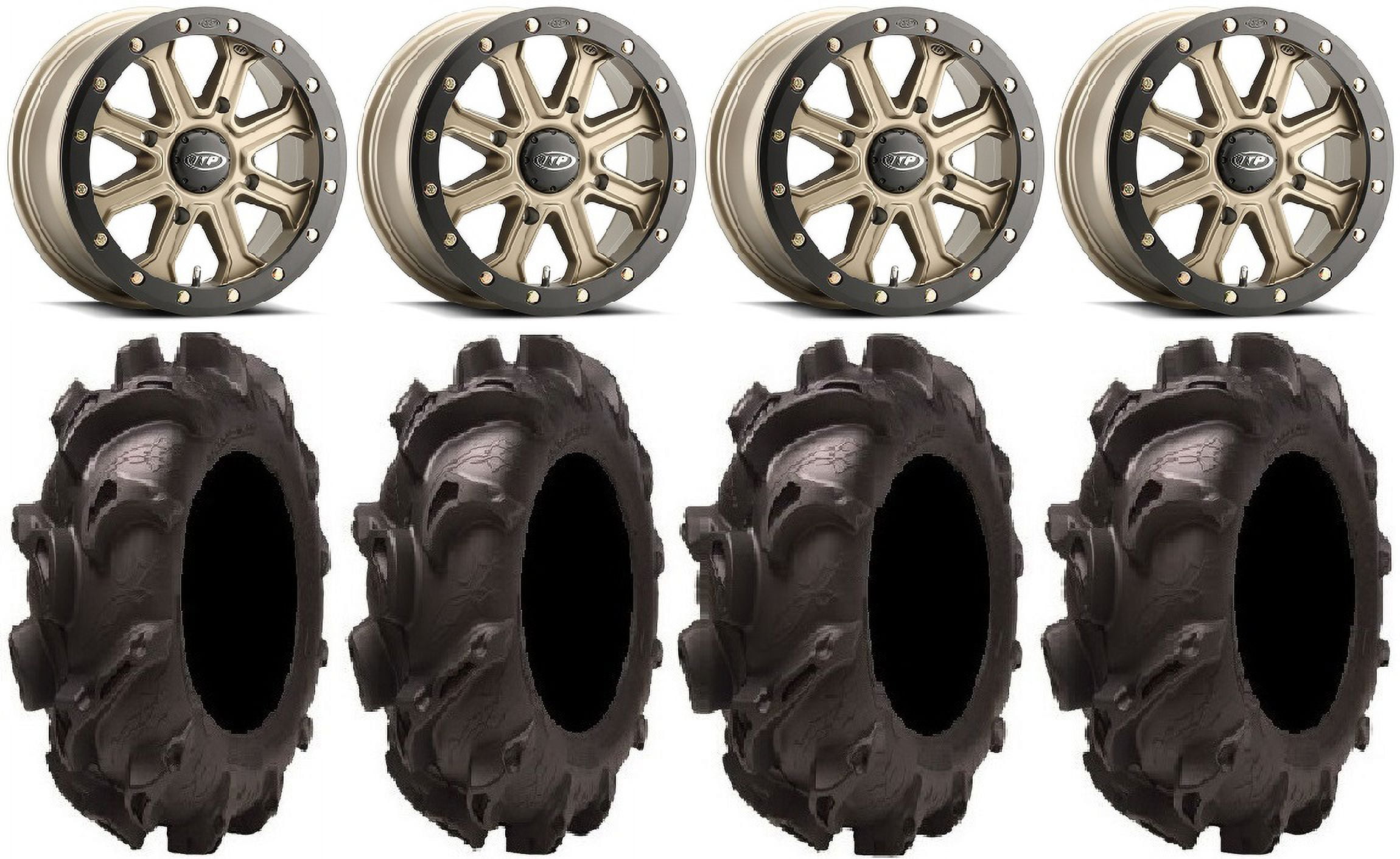 ITP Inertia Bdlk 14" Wheels Br +40mm 30" Monster Mayhem Tires ...