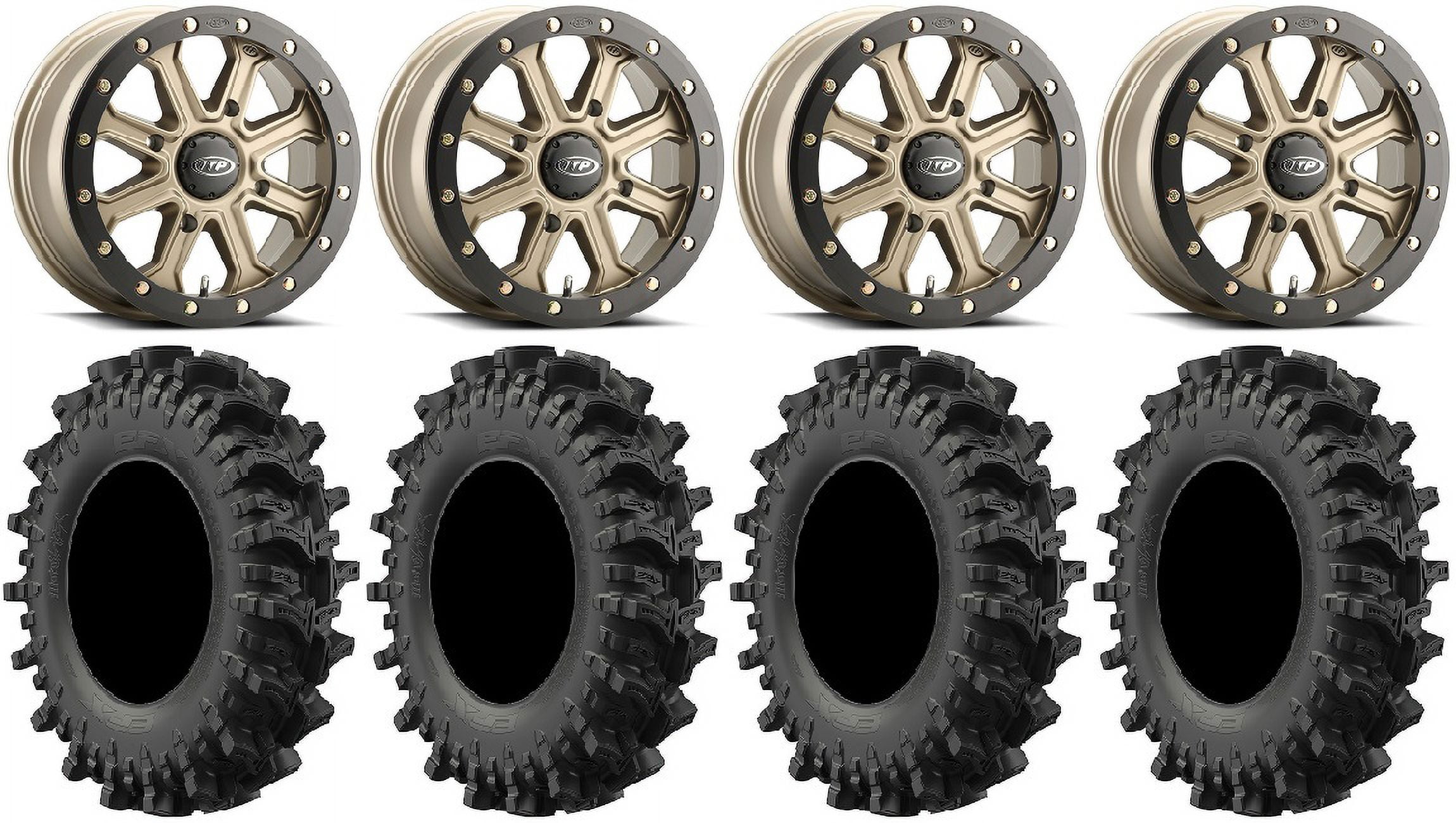 ITP Inertia Bdlk 14" Wheels Br +40mm 30" MotoSlayer Tires Sportsman 550 ...