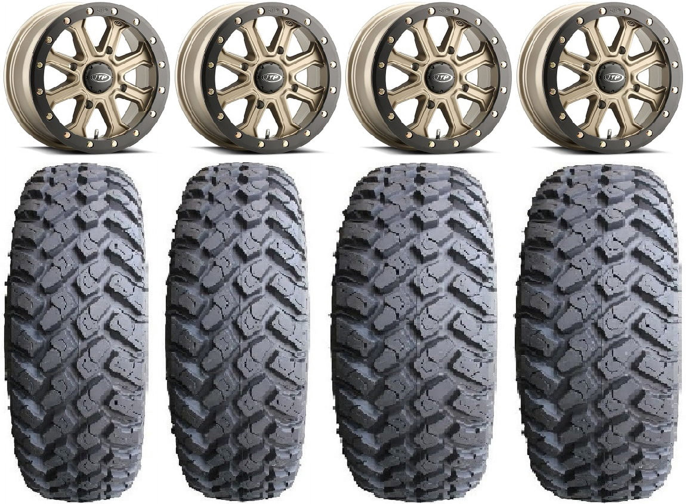 ITP Inertia Bdlk 14" Wheels Br +40mm 31" MotoHammer Tires Kawasaki ...