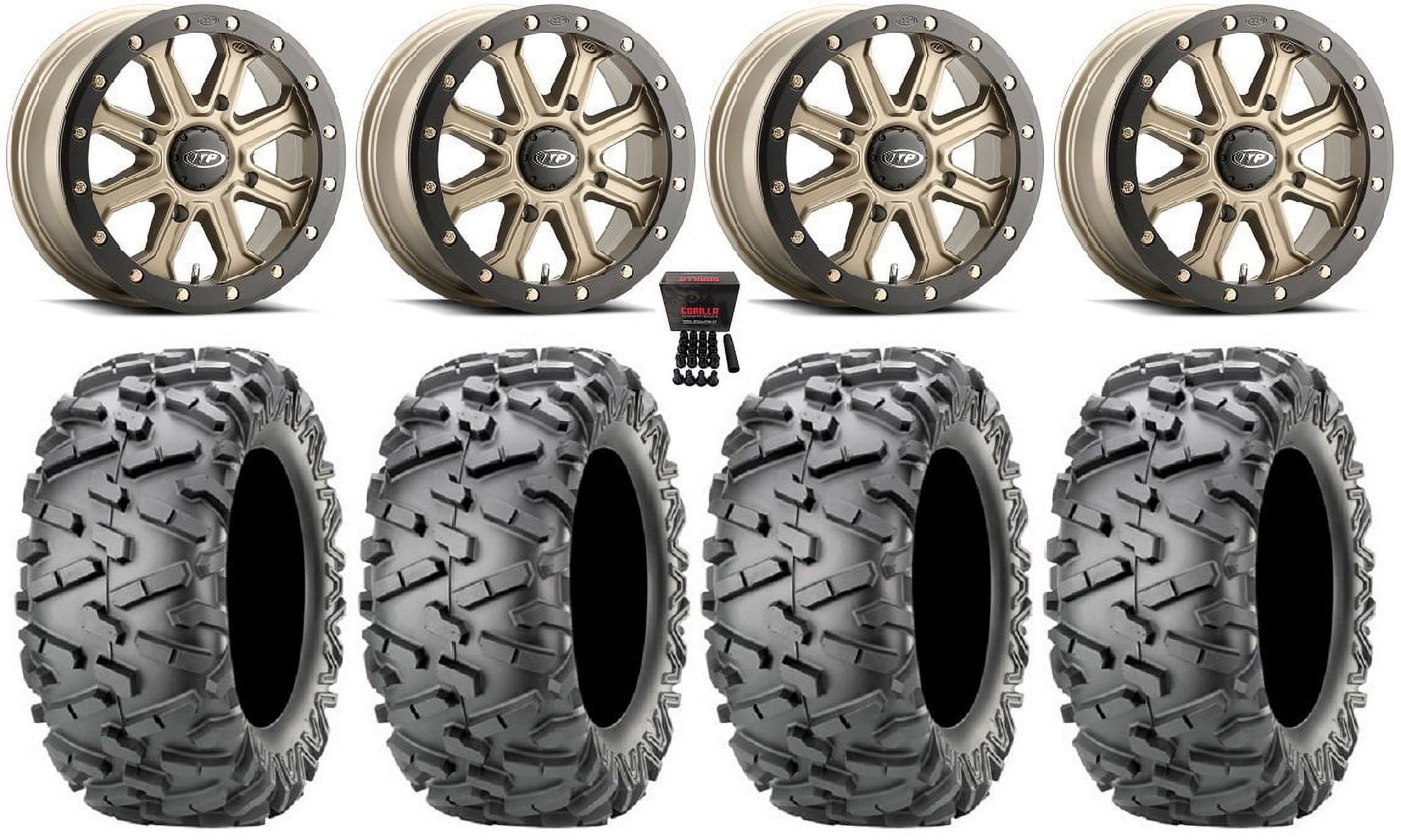 ITP Inertia Beadlock 15" Wheels Br +40mm 30" Big Horn 2.0 Tires Can-Am ...
