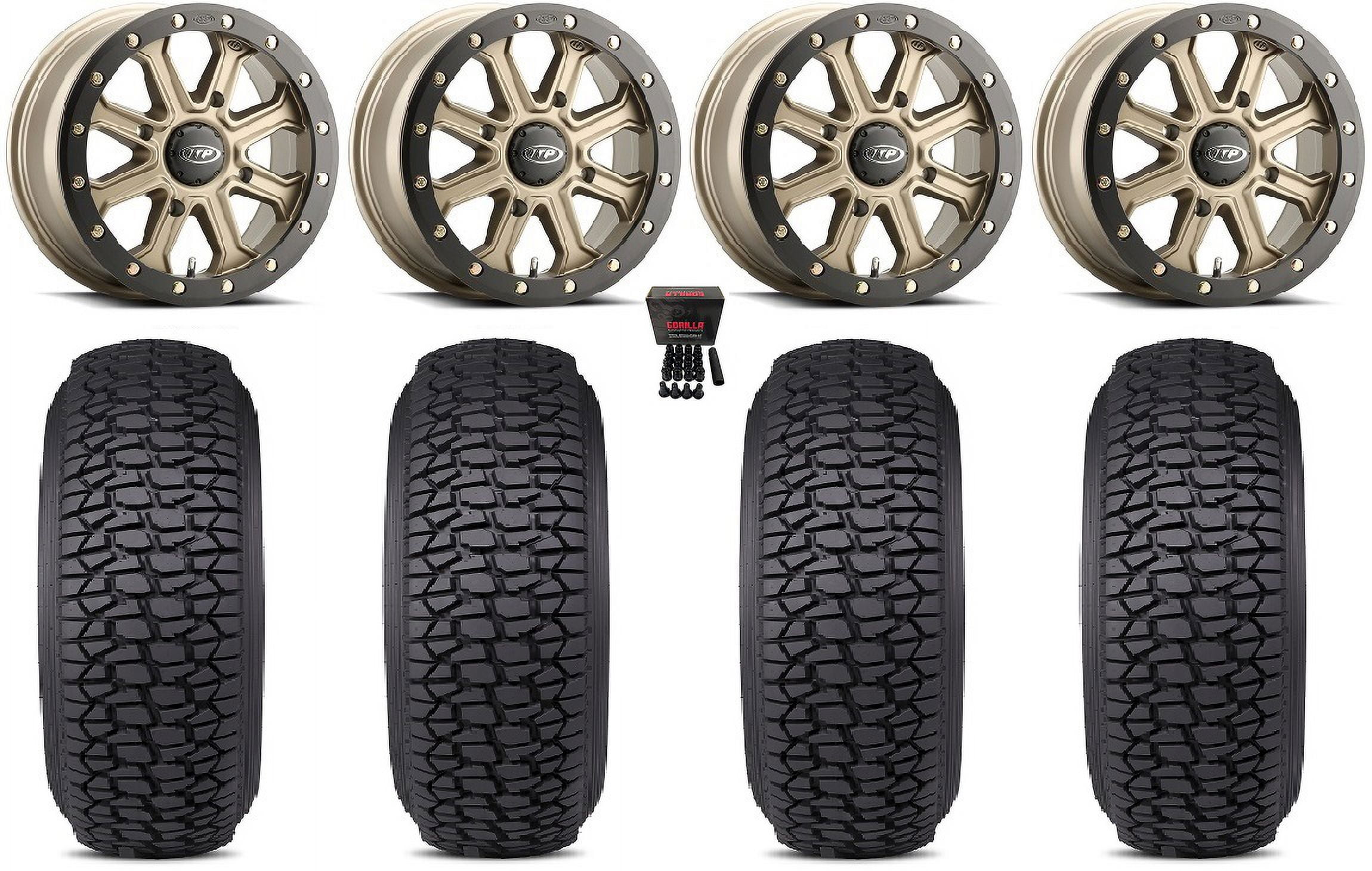 ITP Inertia Beadlock 15" Wheels Bronze +40mm 32" Regulator 2 Tires ...