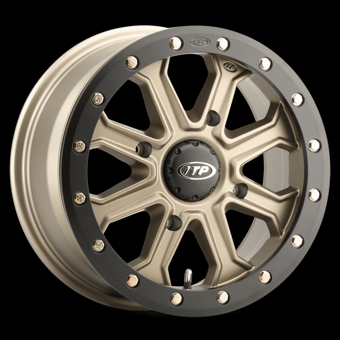 ITP Inertia Beadlock 15x7 ATV/UTV Wheel - Bronze (4/156) +40mm ...