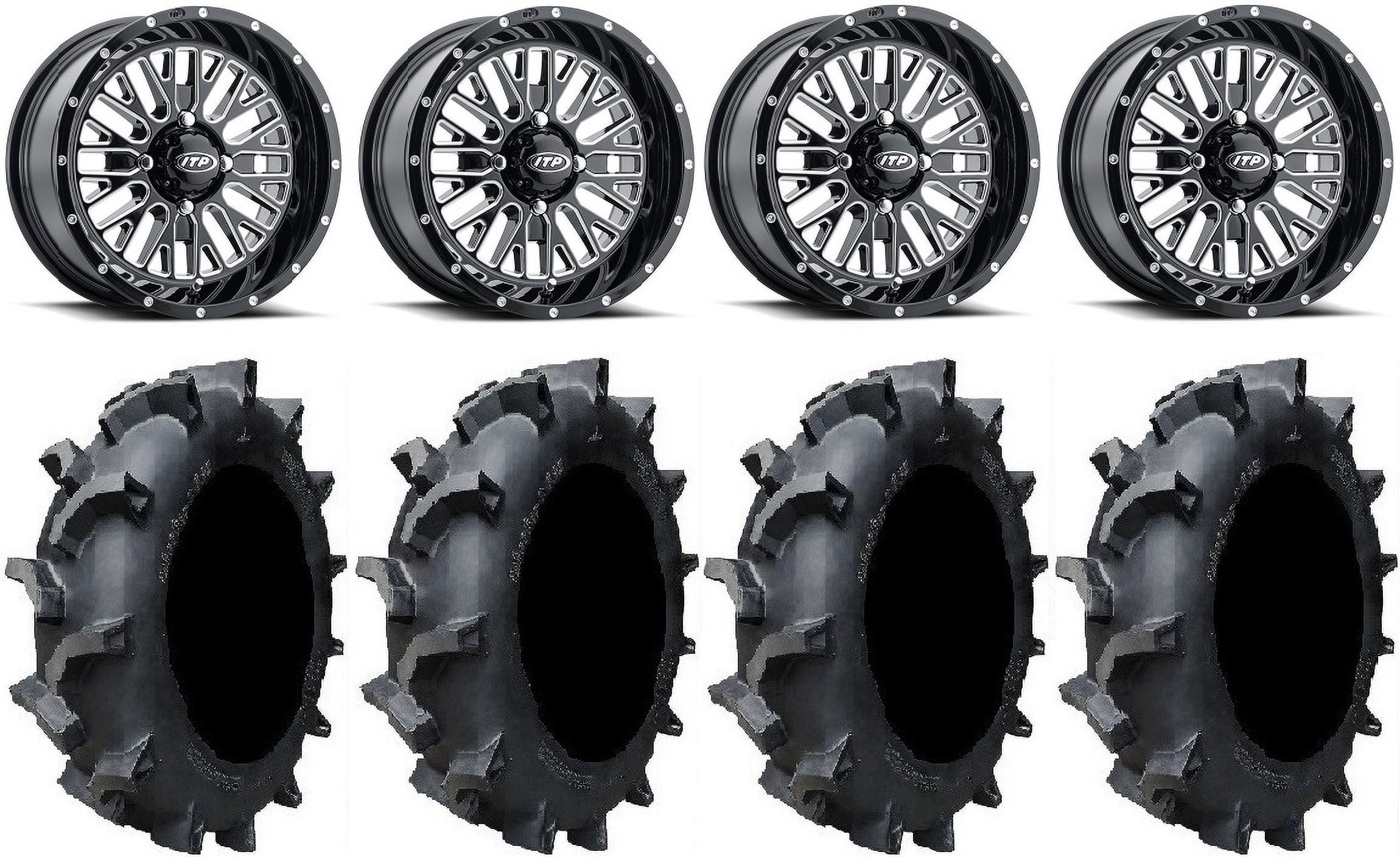 ITP Momentum 18" Wheels Milled 33" Interforce 628 Tires Can-Am Maverick ...